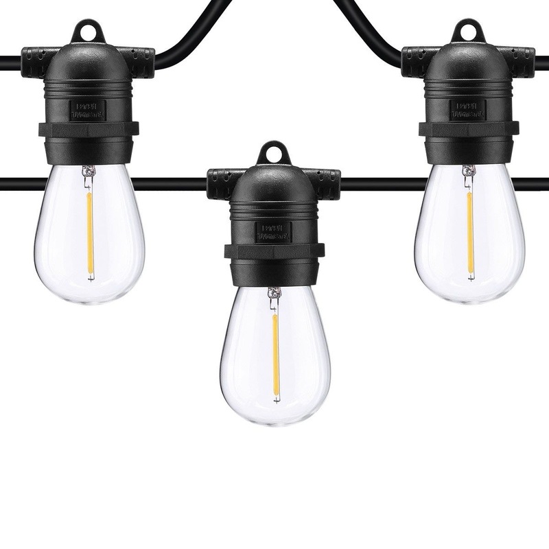 Buy 32M LED String Lights Weatherproof Outdoor Festoon Bulbs with 31 ...