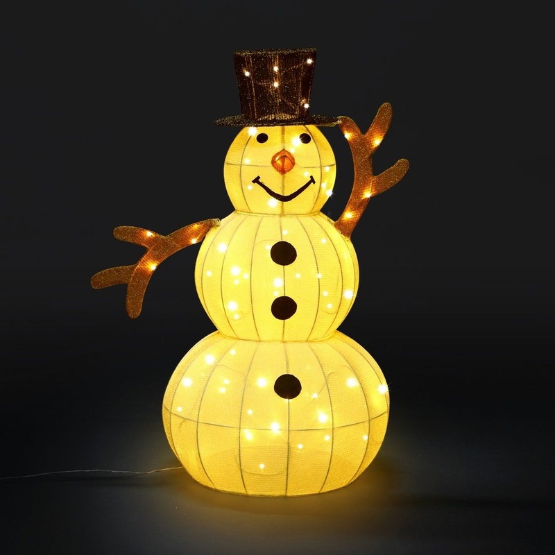Buy 3D Snowman Christmas Light 10M LED Rope Fairy Xmas Decor Figure w ...