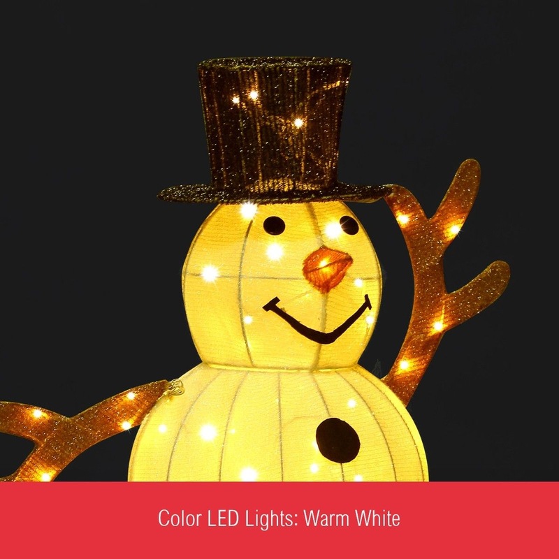 Buy 3D Snowman Christmas Light 10M LED Rope Fairy Xmas Decor Figure w ...