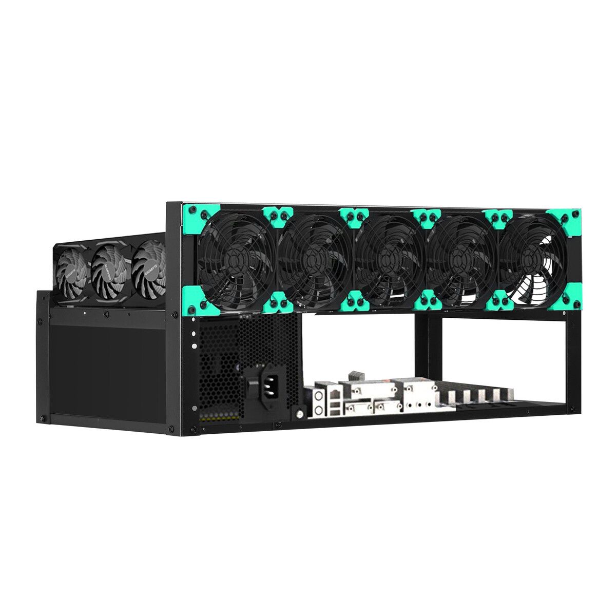 Buy 8GPU Mining Frame Graphics Card Holder Open Air Rig Case Rack ...