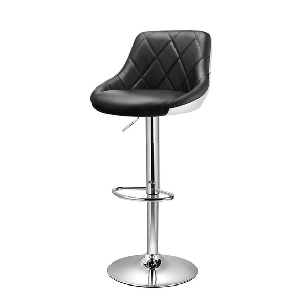 Buy Adjustable Swivel Bar Stools PU Leather for Kitchen Cafe Counter ...
