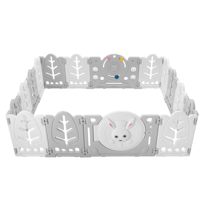 Buy Baby Playpen 16 Panels Safe Fence Kids Enclosure Kidbot Activity ...