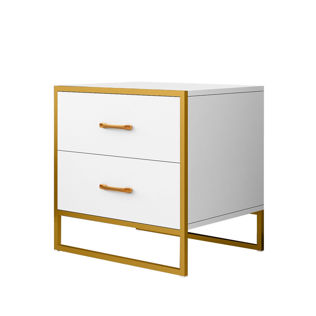 Buy Bedside Side Table Chest of 2 Drawers Lamp End Nightstand Storage ...