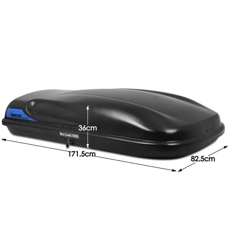 Buy ABS Hardshell Luggage Pods on Car Tops Car Roof Box Black 450L ...