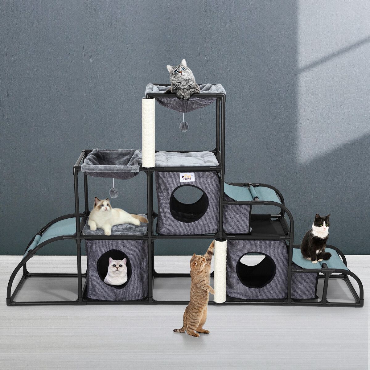 Buy Cat Tree Scratching Post Scratcher Tower Condo Nest Hammock ...
