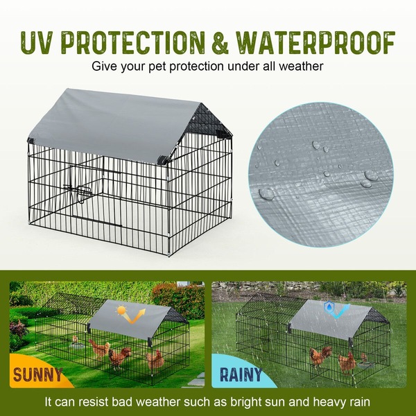 Buy Chicken Coop Run Rabbit Hutch Cat Dog Enclosure Crate Pet Cage ...