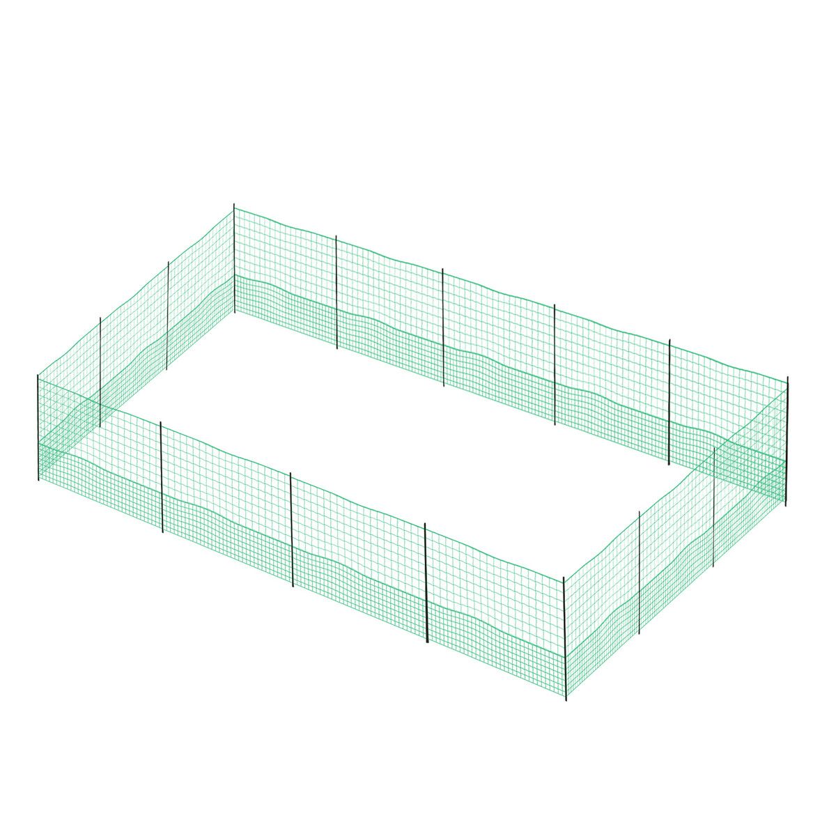 Buy Chicken Fence Hen Poultry Coop Farm Runs Mesh Cage Net Habitat Safe ...