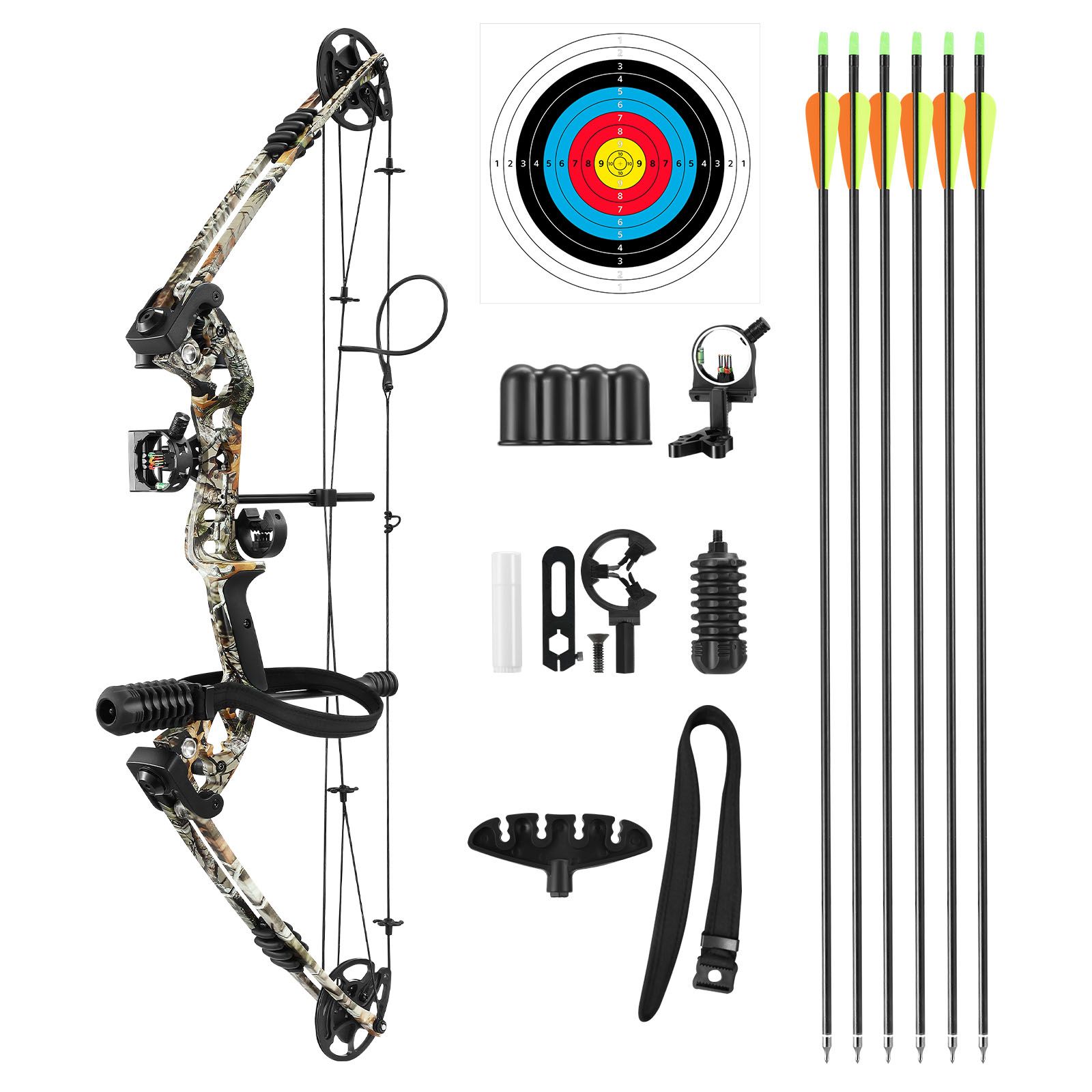 Buy Compound Bow Arrow Archery Equipment Set Sports Hunting Target ...