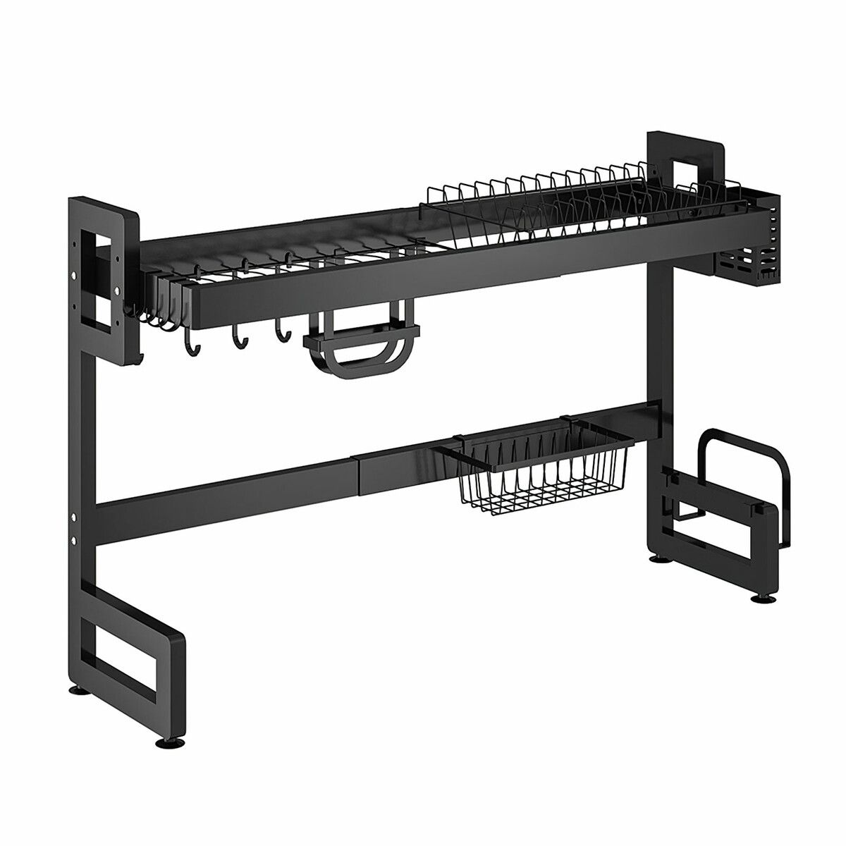 Buy Dish Drying Rack Over Sink Plate Drainer Cutlery Utensil Chopping ...