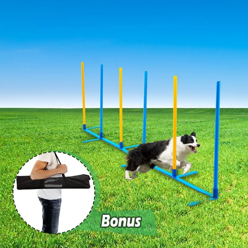 Buy Dog Agility Essentials Post Set Dog Training - MyDeal