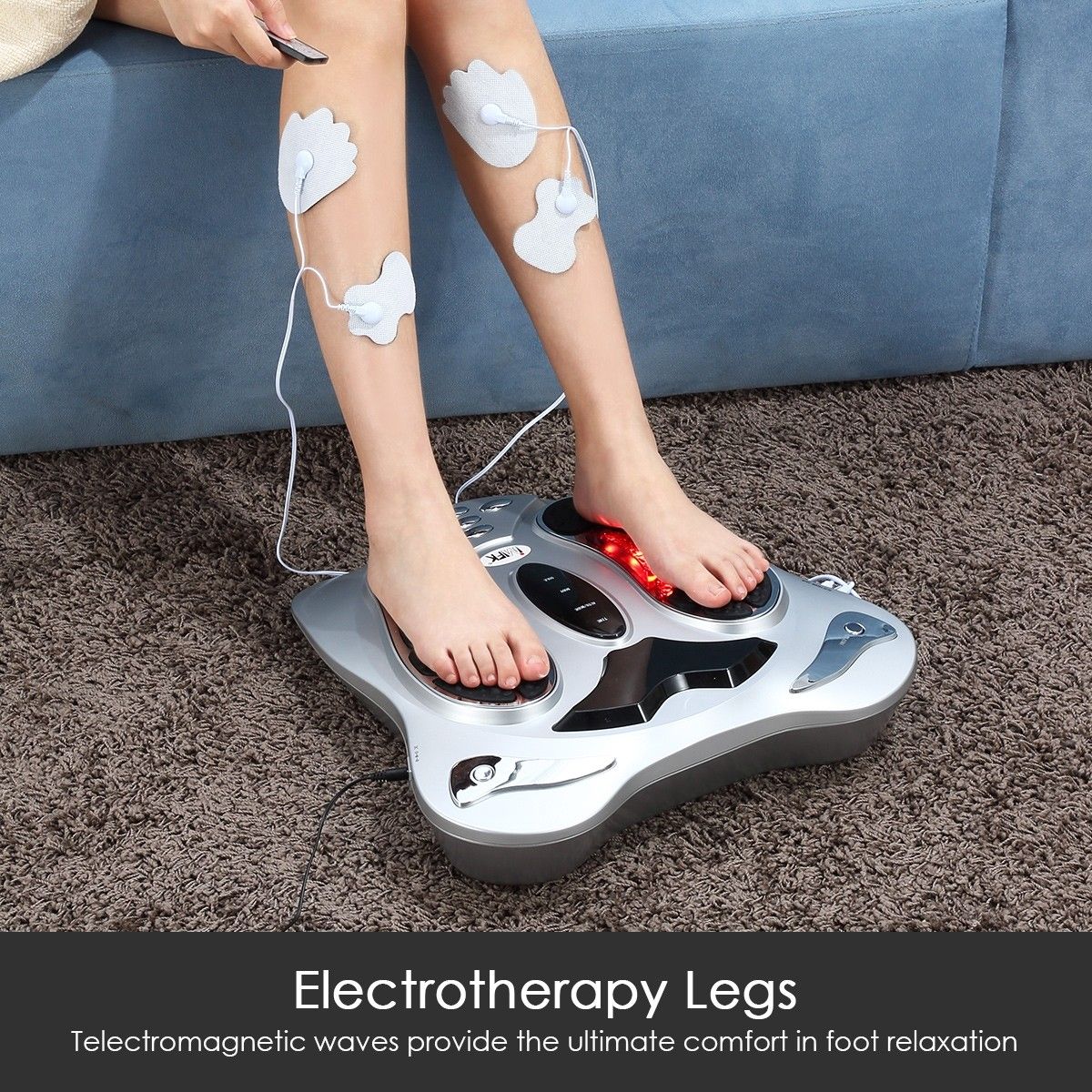 Electromagnetic Wave Pulse Foot Circulation Booster Heat Massager