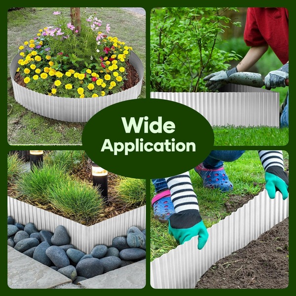 Buy Garden Bed Edging Landscape Edge 20mx30cm Lawn Border Flower Plant ...
