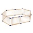 Buy Kidbot 8-Panel Wooden Baby Playpen Kids Activity Play Center Safety ...