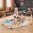 Buy Kidbot 8-Panel Wooden Baby Playpen Kids Activity Play Center Safety ...