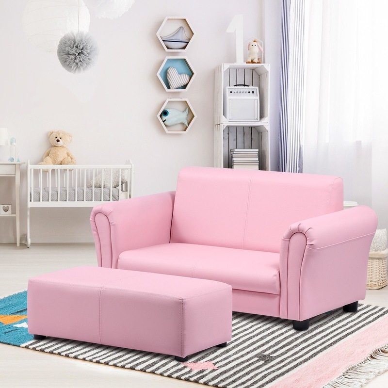 Buy Kidbot Kids 2 Seater Sofa Couch Armchair Children Lounge Chair ...