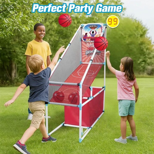 Buy Kids Arcade Basketball Hoop Game Set Indoor Outdoor Sports Play ...