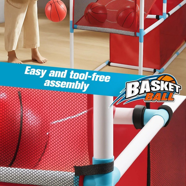 Buy Kids Arcade Basketball Hoop Game Set Indoor Outdoor Sports Play ...