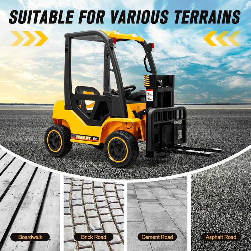 Buy Kids Electric Forklift RC Car Ride On Toy Vehicle Off Road Truck ...