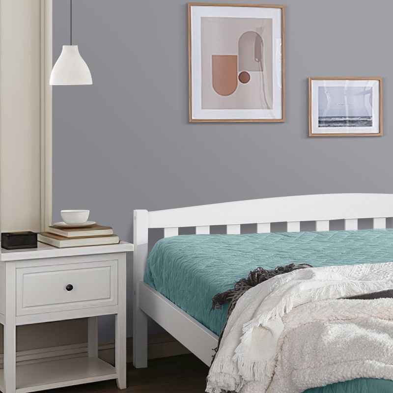 Buy Pine Double Size Wooden Bed Frame Mattress Bed Base - MyDeal