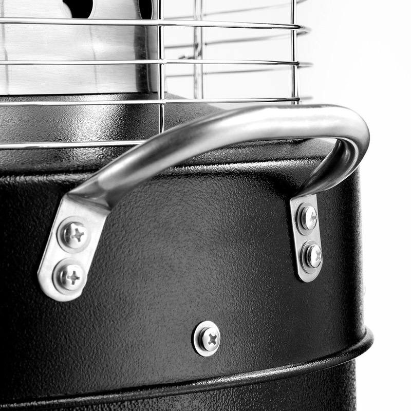 Buy Outdoor Gas Patio Heater Stainless Steel Black - MyDeal