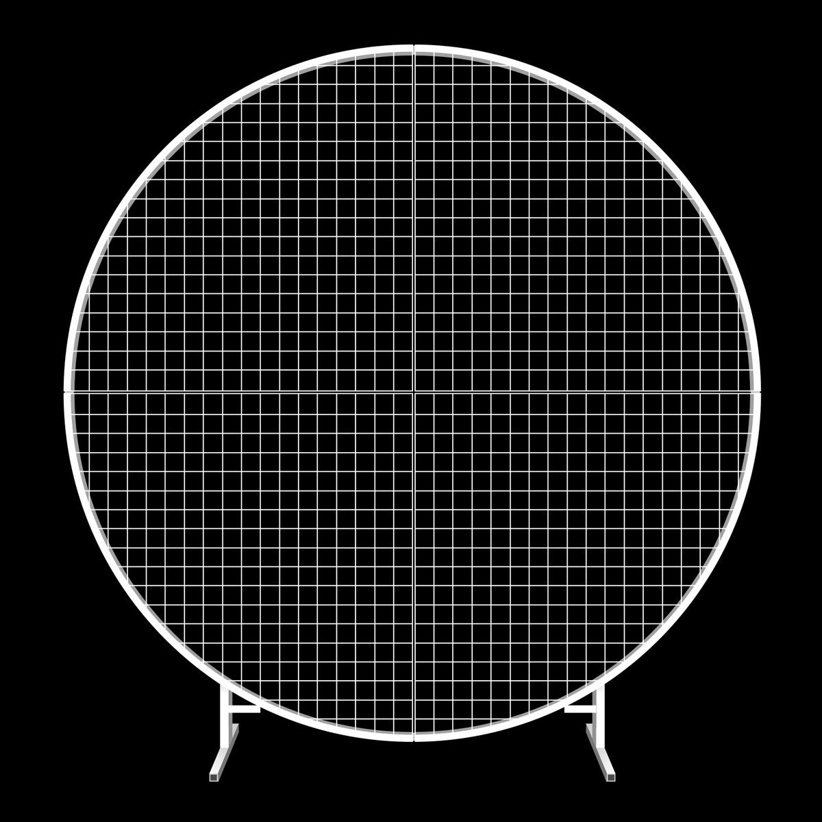 Buy Round Backdrop Stand Arch Hoop Mesh Wedding Party Photo Metal Frame ...