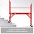 Buy Multipurpose Baker Style Scaffold with 450KG Capacity Red - MyDeal