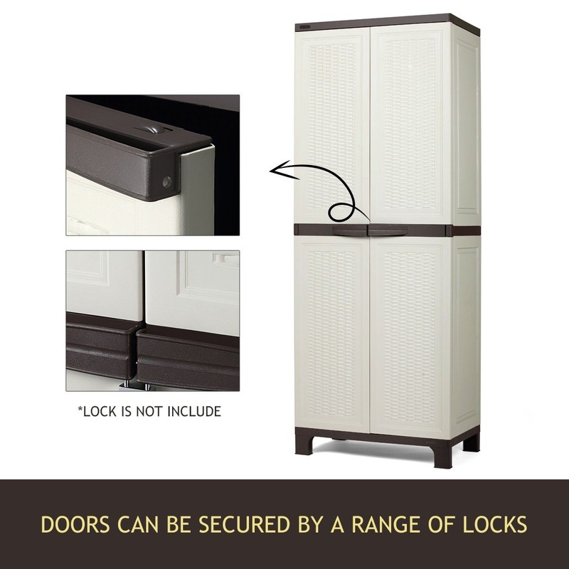 Buy Shogun Outdoor Storage Cabinet Vertical Tool Shed 173CM - MyDeal