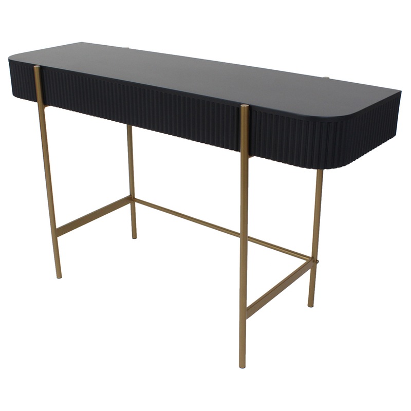 Buy Willow & Silk 120cm Ribbed Console/Hallway Indoor Table/Furniture ...
