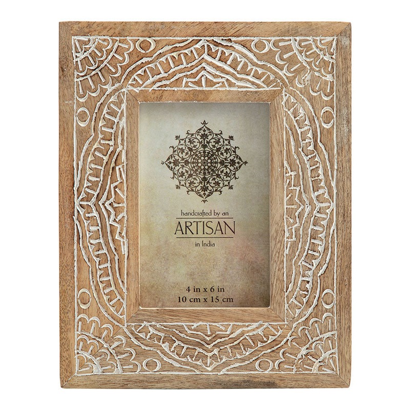Buy Willow & Silk 4x6 Mango Wood Mandala Photo Frame - MyDeal