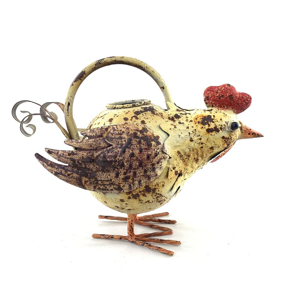 Buy Rusty Colour Decorative Chicken Watering Can - MyDeal Australia