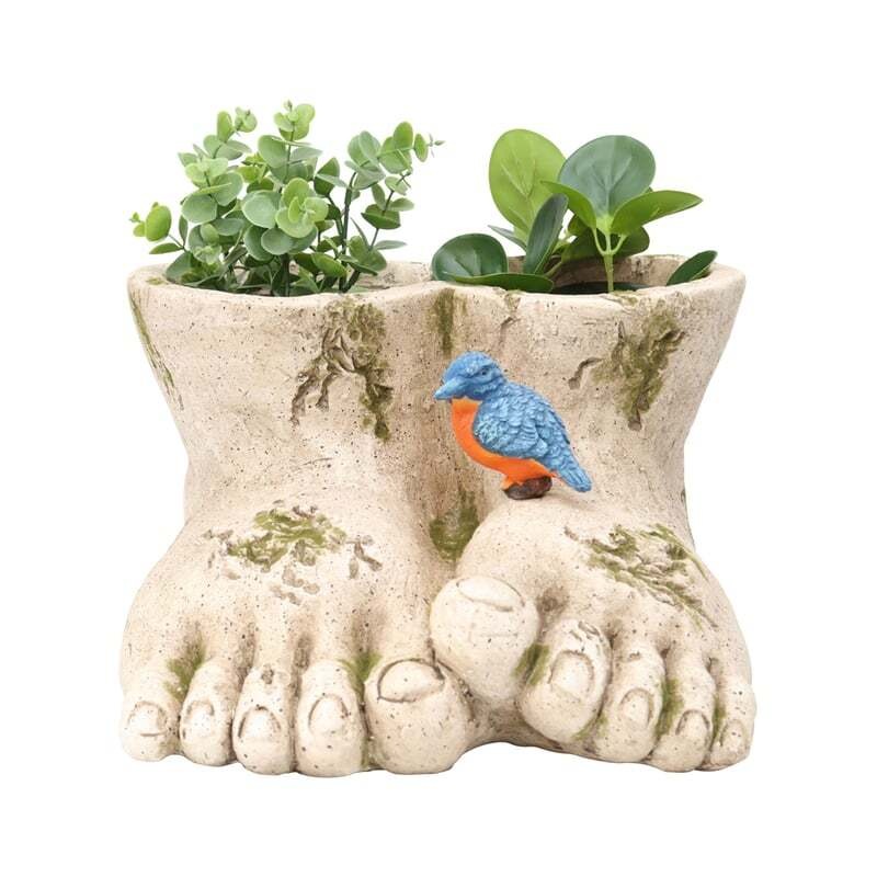 Buy Pot Indoor Home Decor Flower Art Console Art Sculpture Gardener's ...