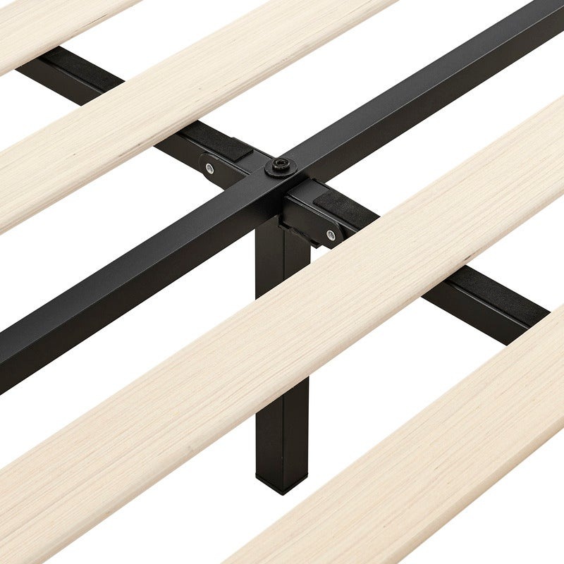 Buy DukeLiving Carter Industrial Platform Bed Frame with Headboard ...