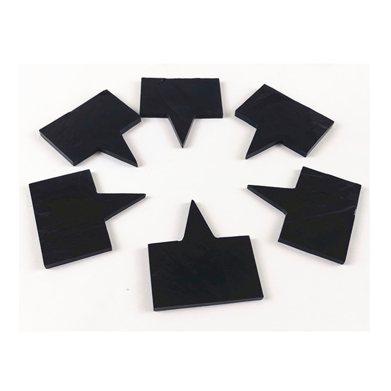 Buy Food Markers, Black Slate, Hand Cut, for Cheeseboards, Charcuterie ...