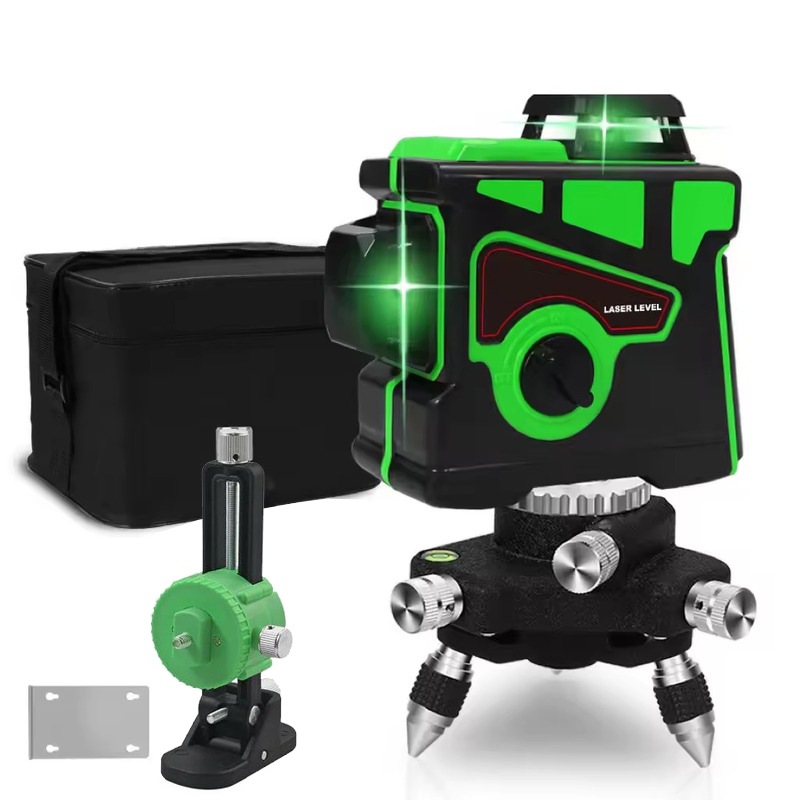 Buy 360 Rotary 3D 12 Lines Green Laser Level Self Leveling Cross ...