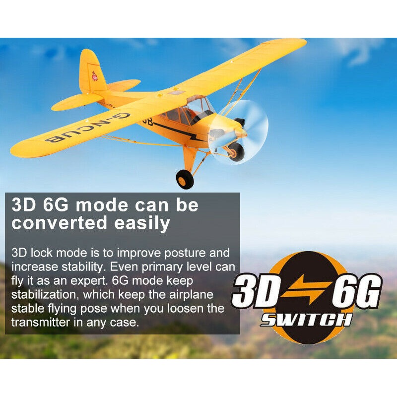 Buy XK A160 J3 Skylark 3D/6G Brushless Motor EPP RC Airplane RC Plane RTF - MyDeal