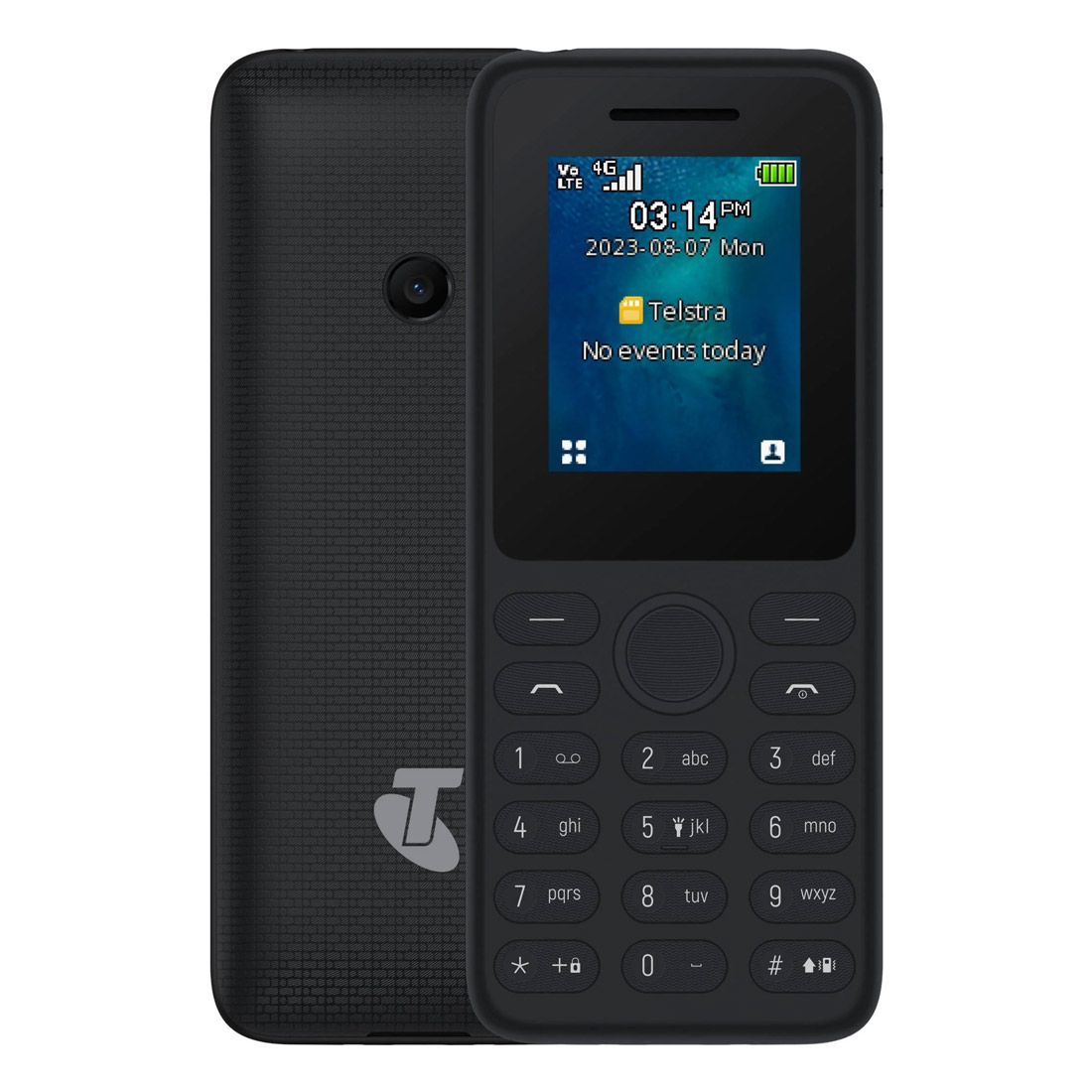Buy Telstra T-Lite 4G Phone (Keypad, 1.77'', Unlock) - Black - MyDeal ...