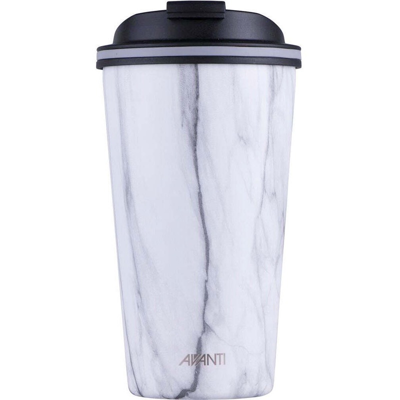 Buy Avanti GoCup Stainless Steel 410ml Insulated Coffee Cup Tumbler White Marble - MyDeal