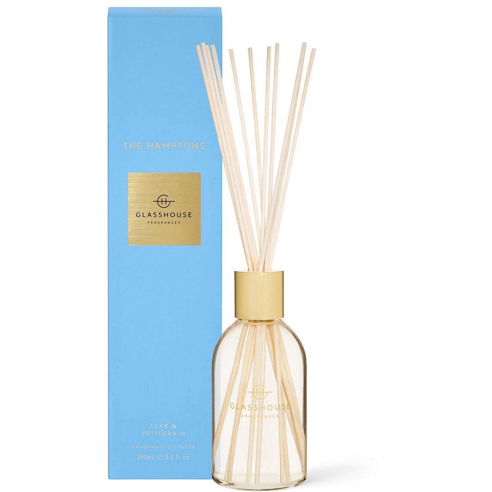Buy Glasshouse Fragrances The Hamptons 250ml Scented Reed Diffuser Teak & Petitgrain - MyDeal ...
