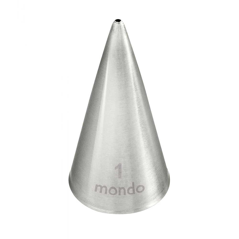 Buy Mondo Stainless Steel #1 Round Piping Tip Icing Cake Decorating ...