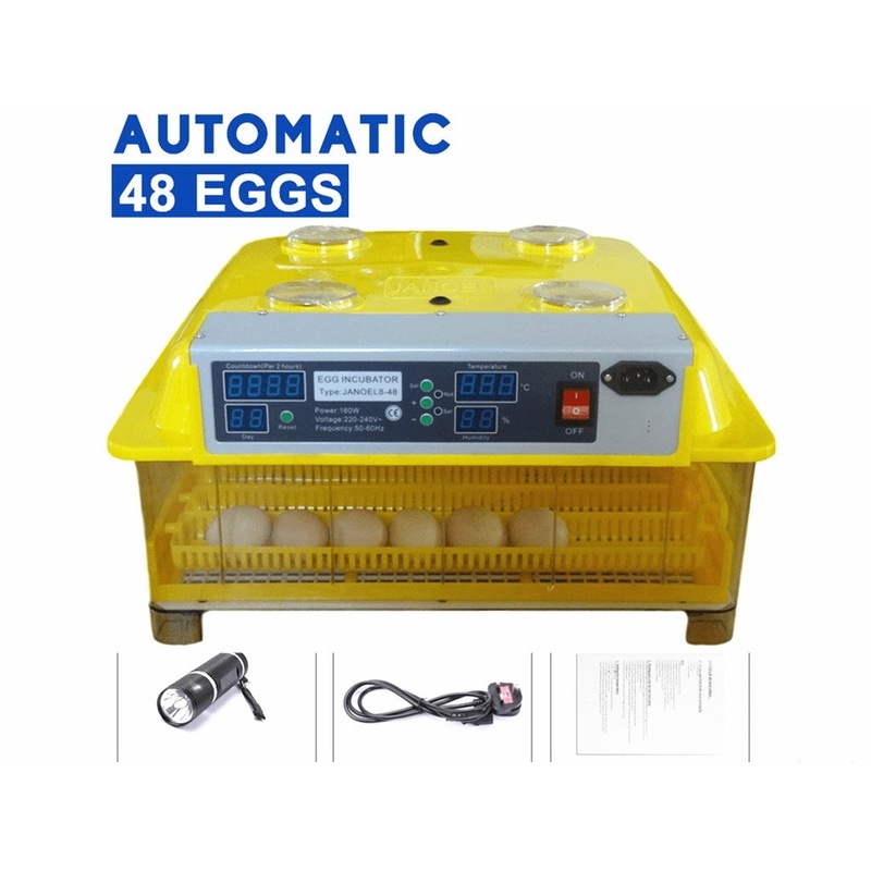 Buy Janoel Fully Automatic 48 Eggs Incubator Kit W/ New Egg Tray - MyDeal