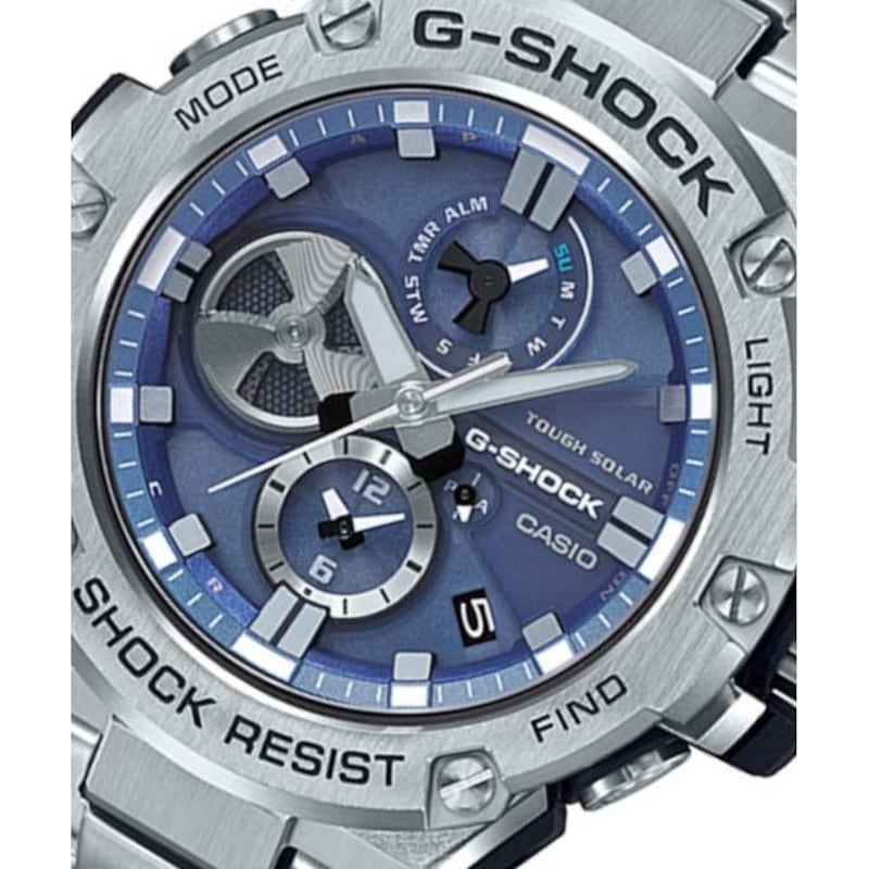 Casio G Shock G Steel Stainless Steel Tough Solar Mens Watch