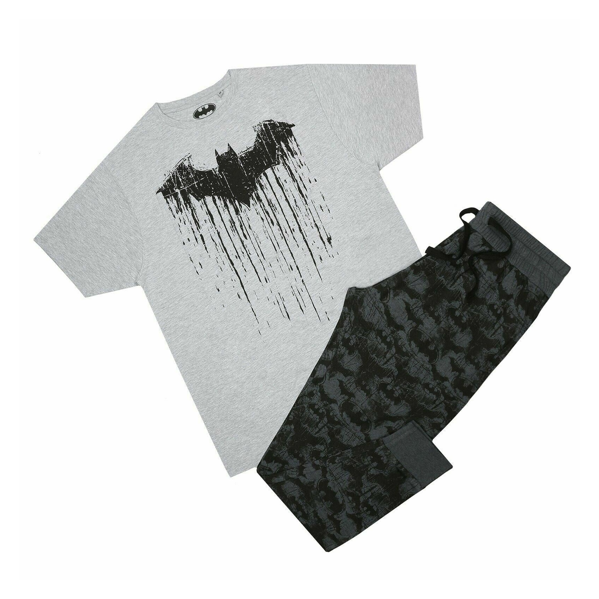 Buy Batman Mens Logo Drip Long Pyjama Set - MyDeal Australia