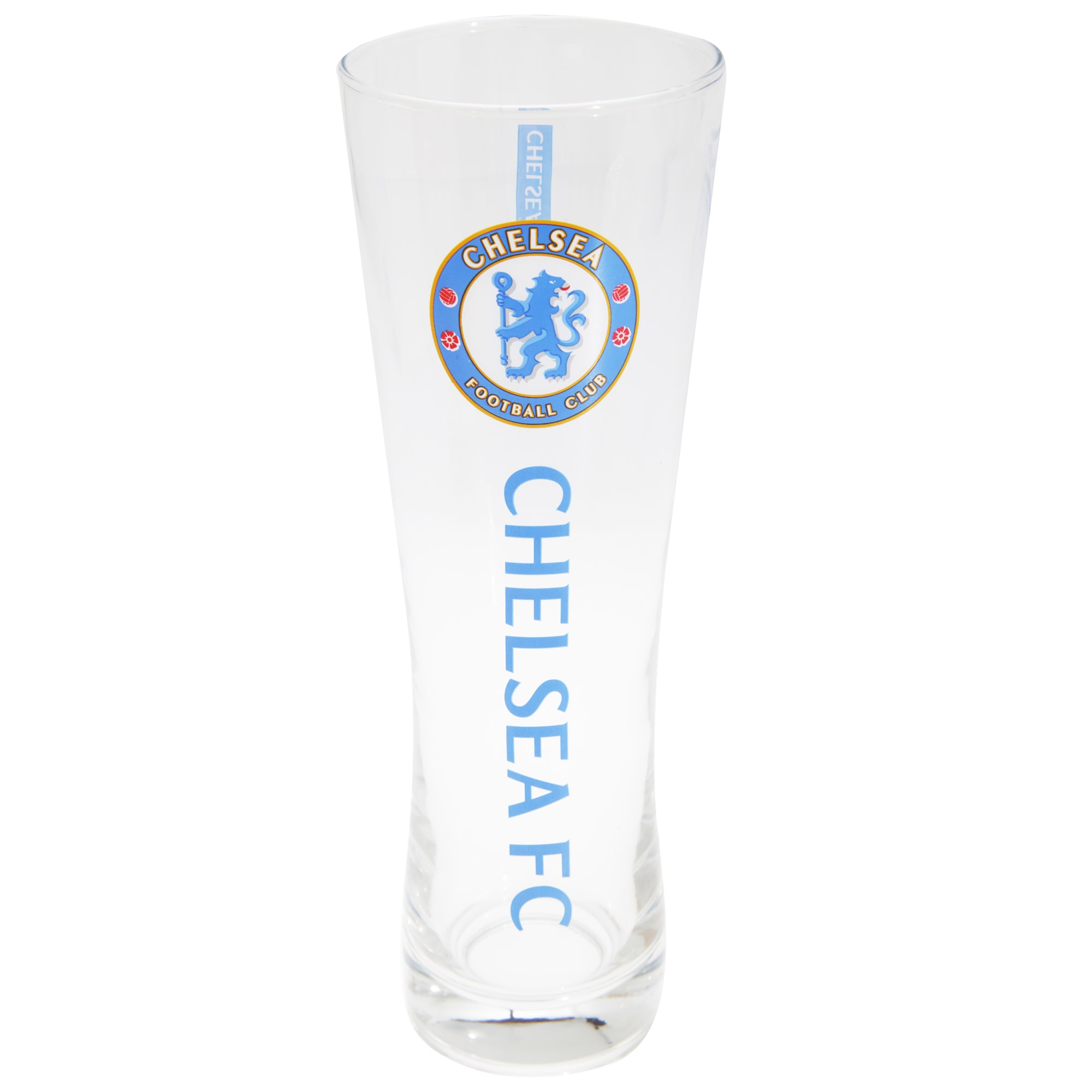 Buy Chelsea FC Official Wordmark Football Crest Peroni Pint Glass ...
