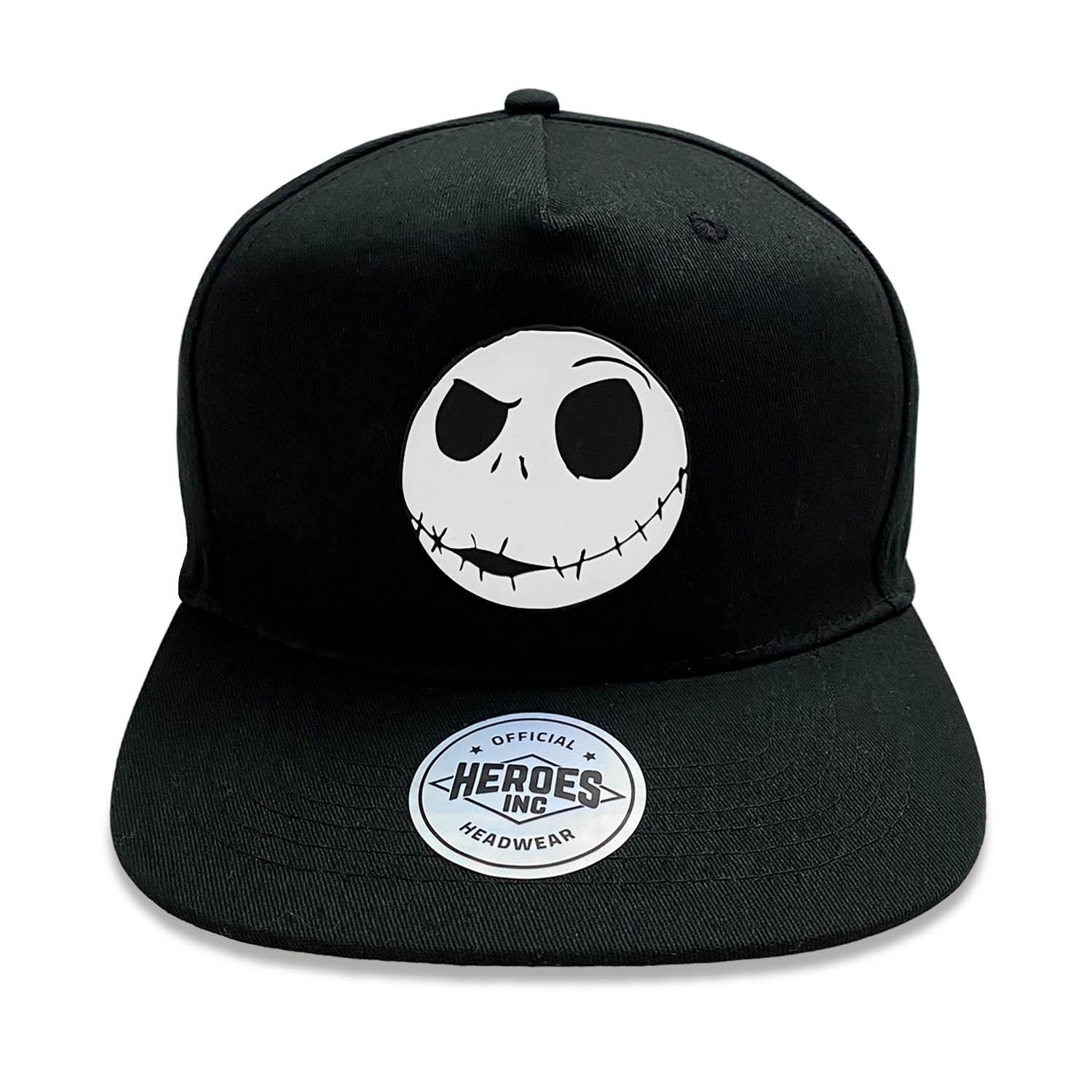 Buy Nightmare Before Christmas Jack Skellington Face Snapback Cap ...