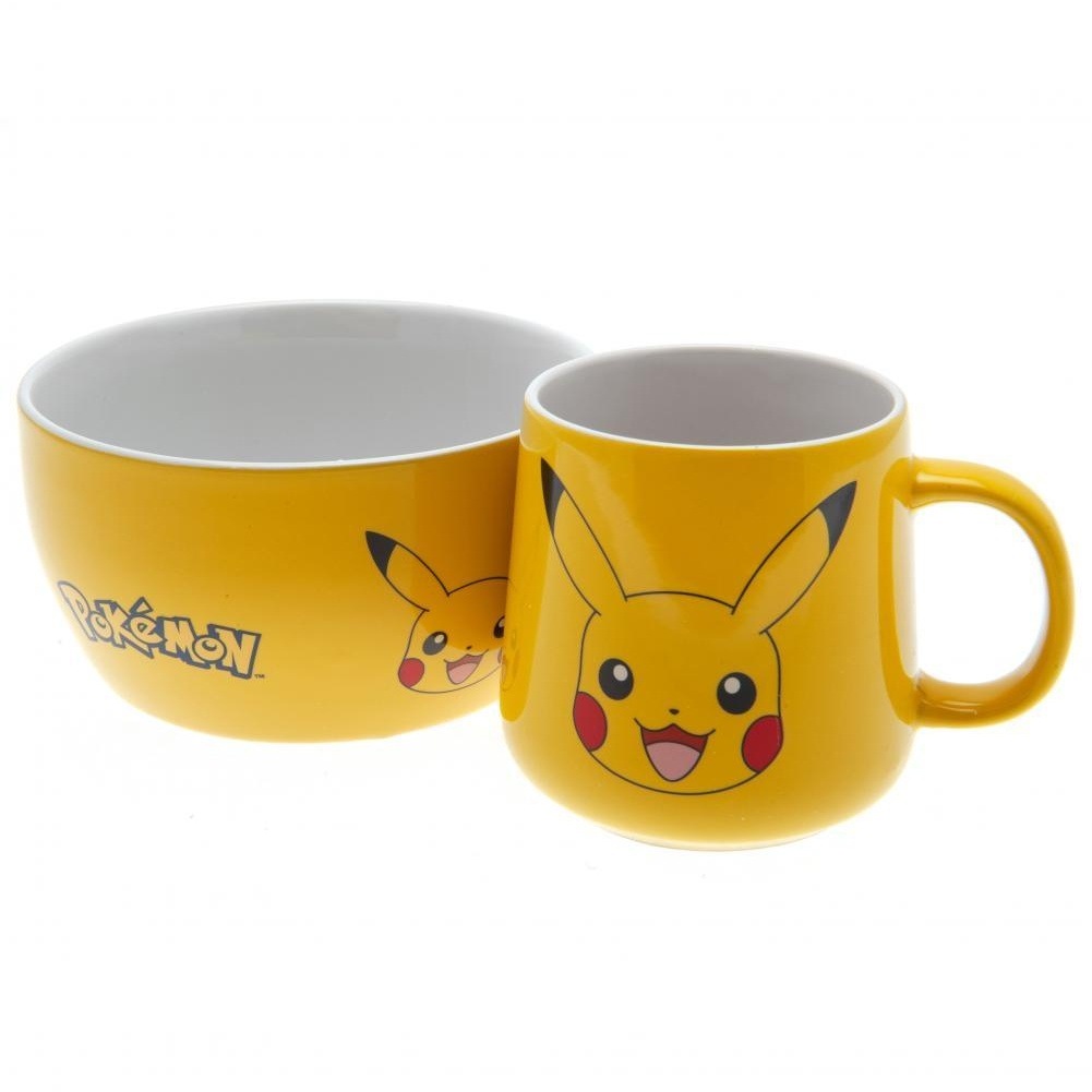 Buy Pokemon Pikachu Mug and Bowl Breakfast Set - MyDeal Australia
