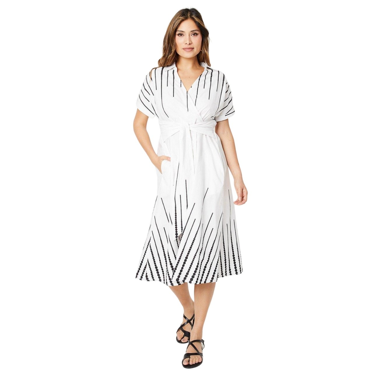 Buy Principles Womens/Ladies Border Spot Midi Dress - MyDeal Australia