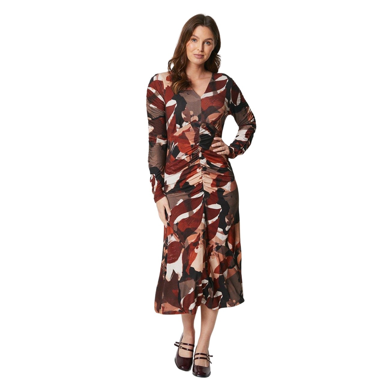 Buy Principles Womens/Ladies Floral Ruched Front Midi Dress - MyDeal ...
