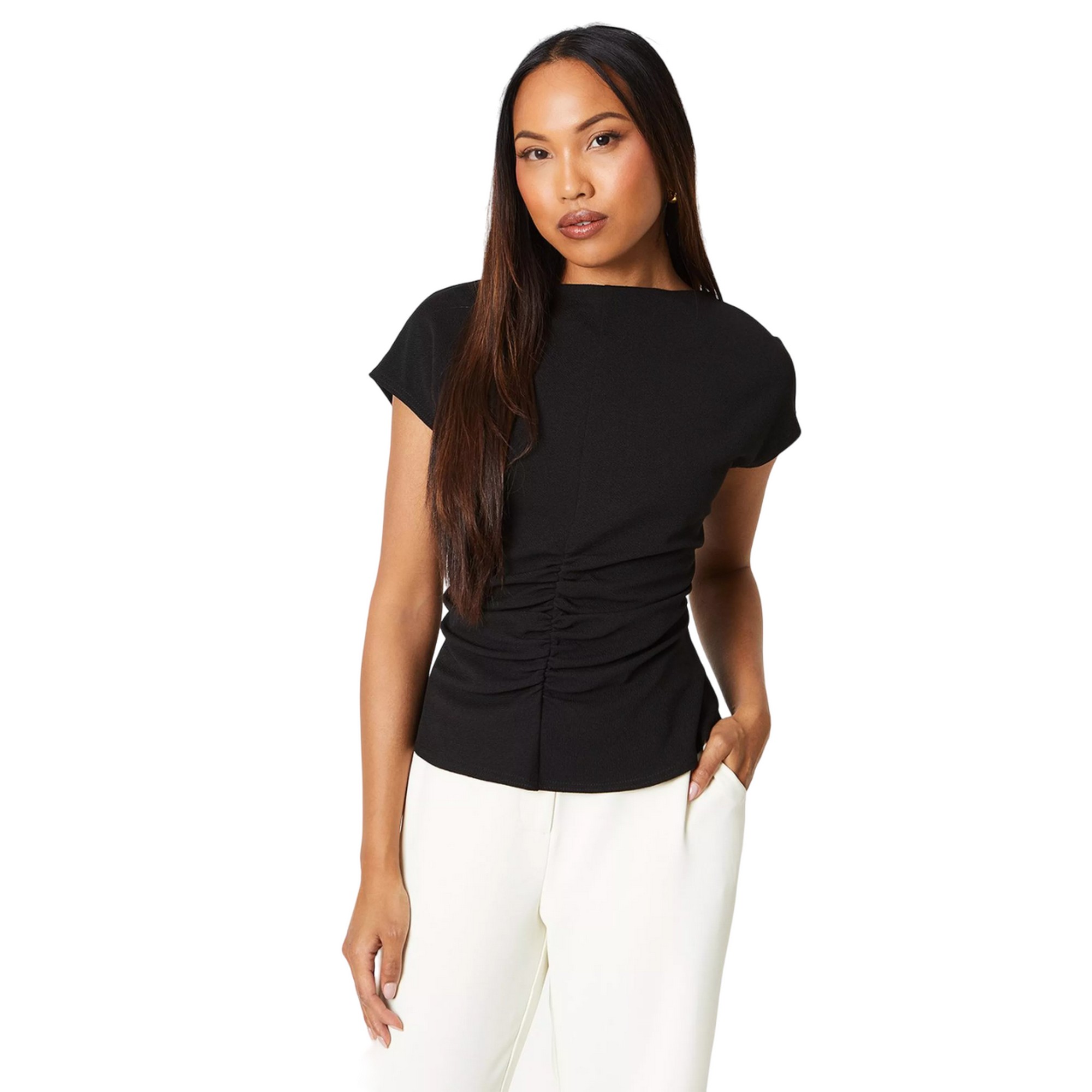 Buy Principles Womens/Ladies Jersey Ruched Front Relaxed Fit Top ...