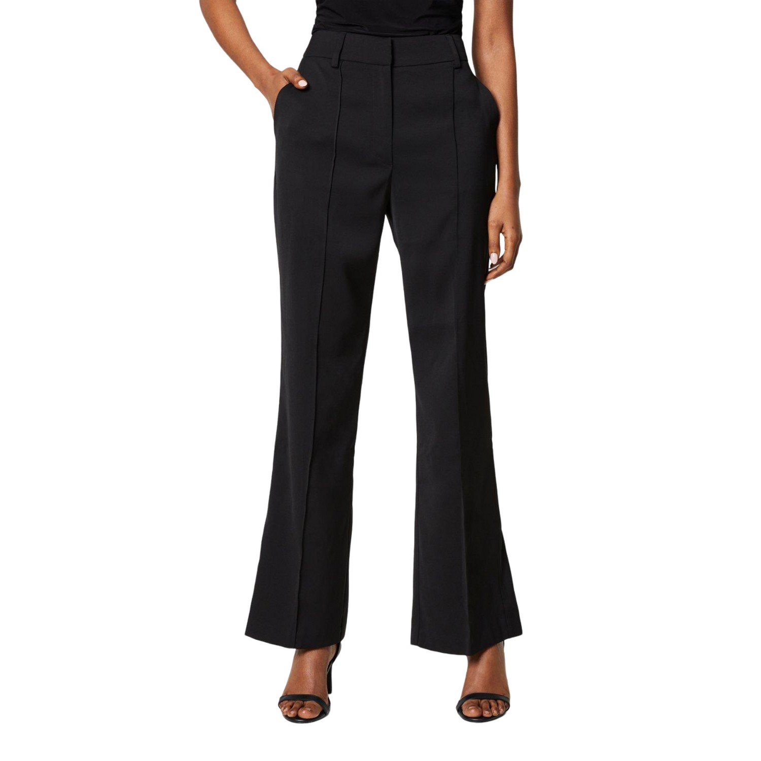 Buy Principles Womens/Ladies Pintuck Split Hem Wide Leg Trousers ...