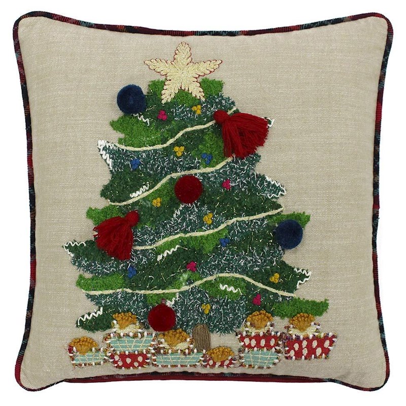 Buy Riva Paoletti Artisan Christmas Tree Cushion Cover - MyDeal Australia